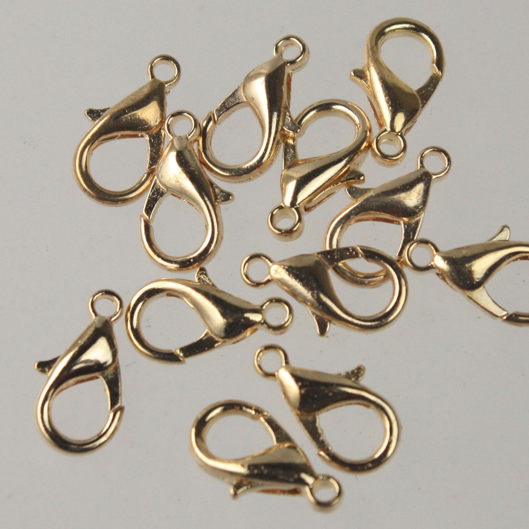 NEW New 25 Pcs of Gold Tone BIG Large Lobster Claw Clasp - 14x8mm ...