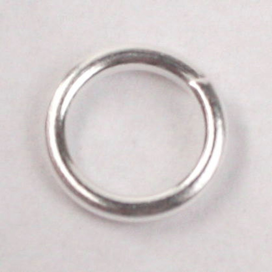 8mm Jump Rings, 100 Pcs of Sterling Silver Plated Jump Rings ...