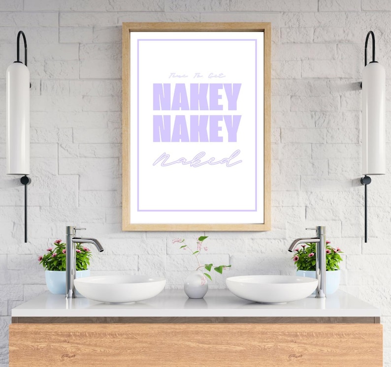 Let's Get Nakey Nakey Naked Digital Print - Etsy