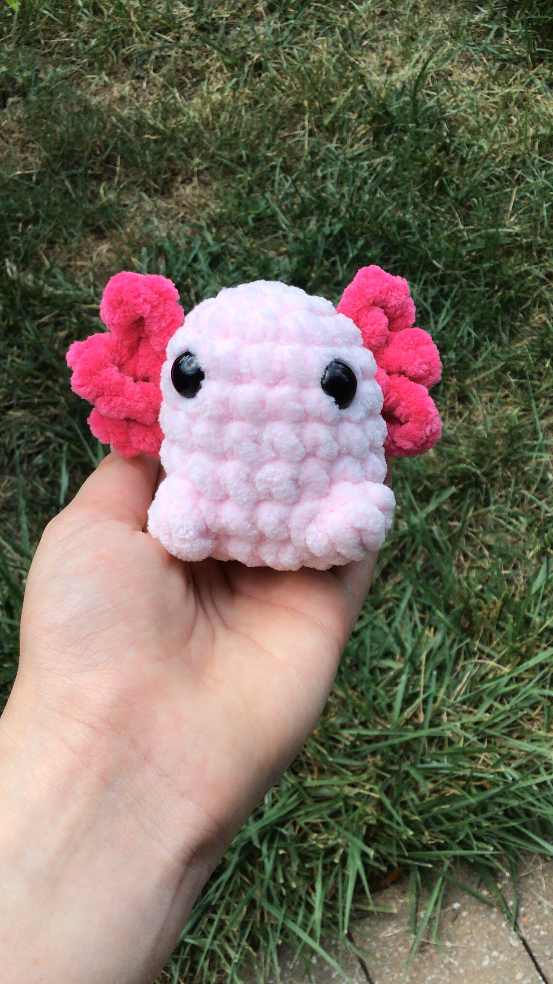 NO SEW AXOLOTL Crochet Amigurimi Plushie *pattern Only* Archie the ...