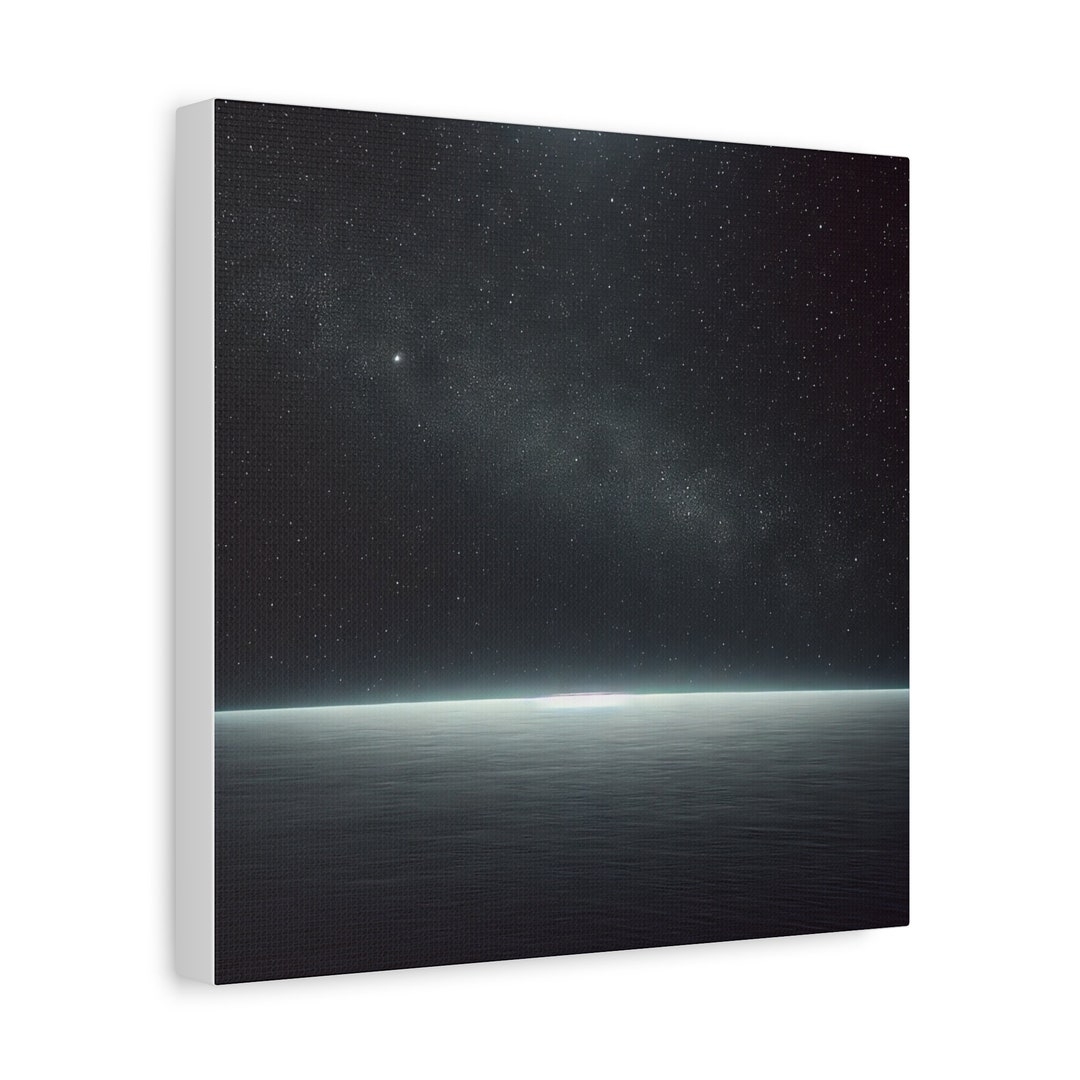 Canvas Art, Space View Matte Canvas, Stretched, 1 25 Water-planet ...