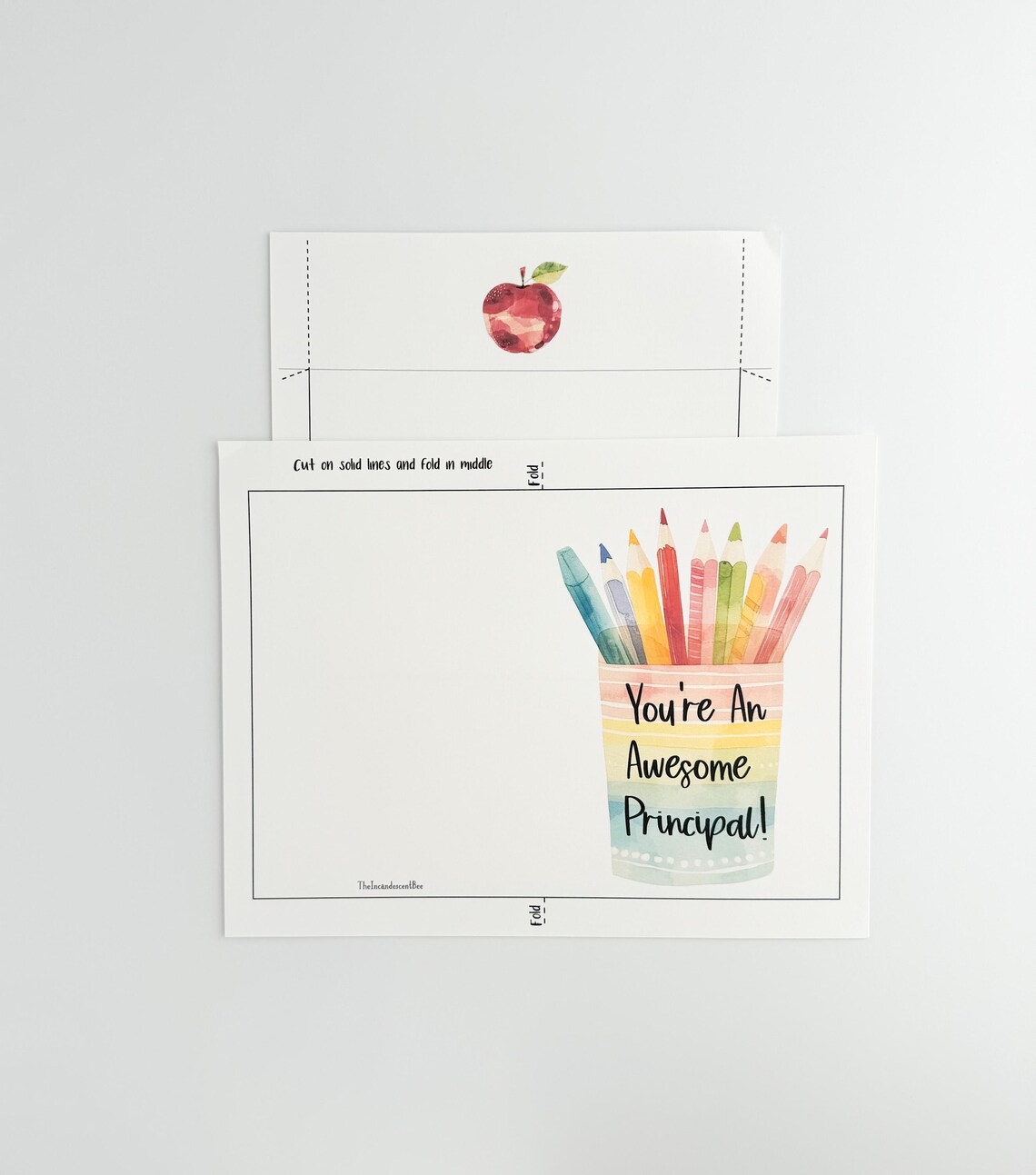 Printable Card for Principal, Card for School Principal, Principal ...