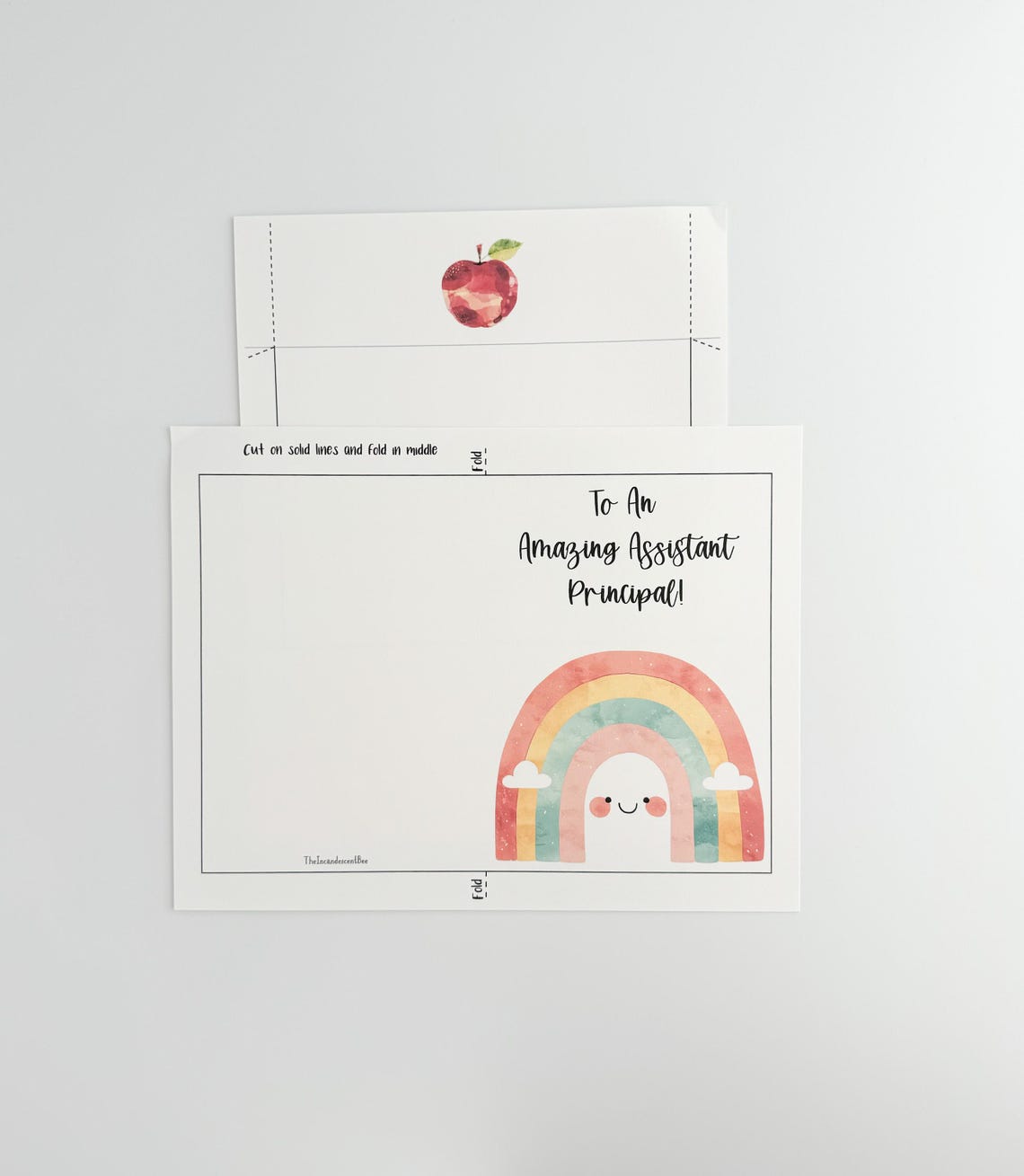 Printable Assistant Principal Card, Card for Assistant Principal ...