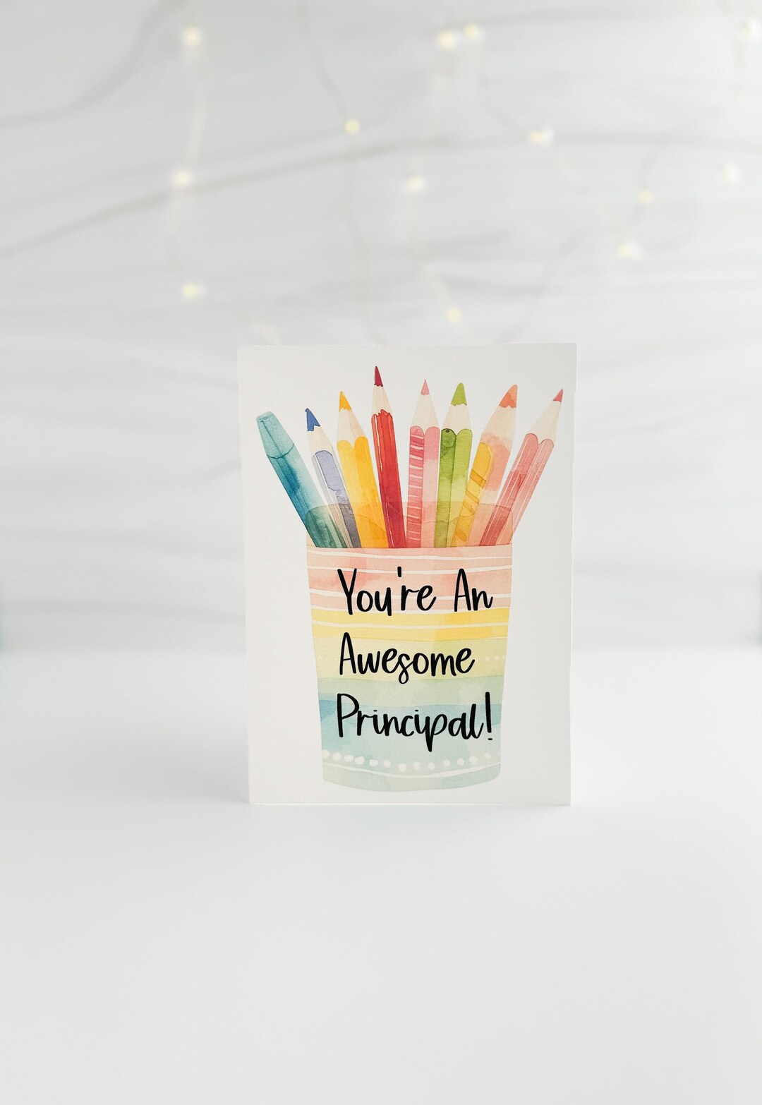 Printable Card for Principal, Card for School Principal, Principal ...