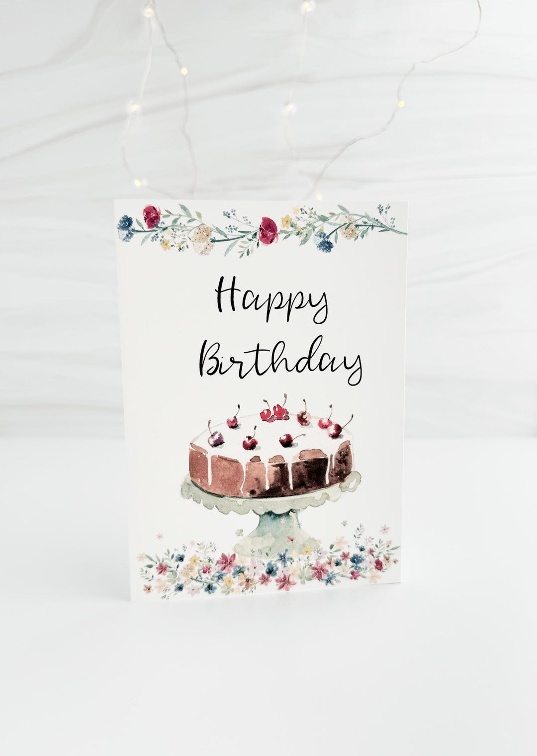 Printable Birthday Card, Cute Birthday Card, Whimsical Birthday Card ...