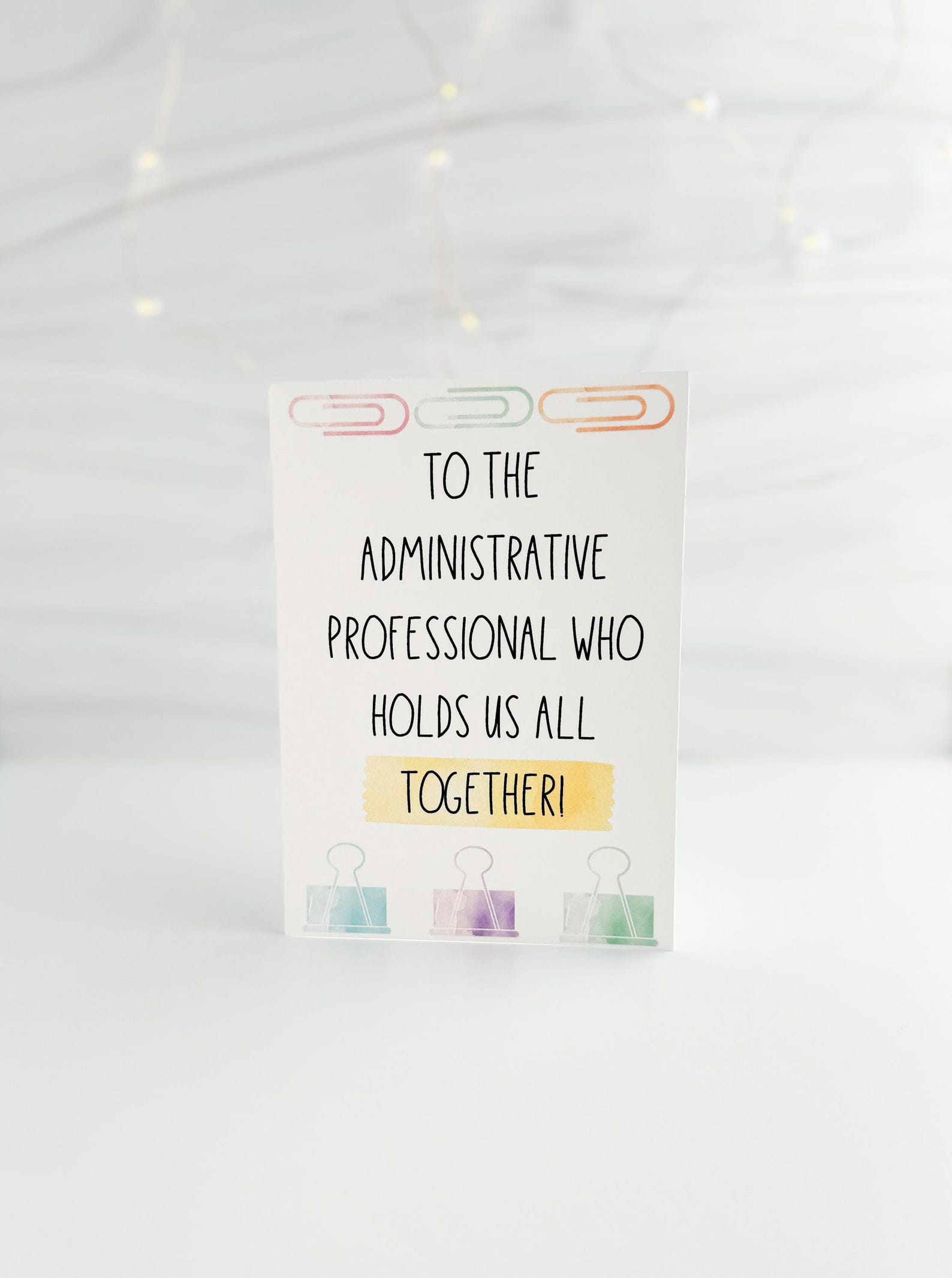 Printable Administrative Professionals Card, Administrative ...