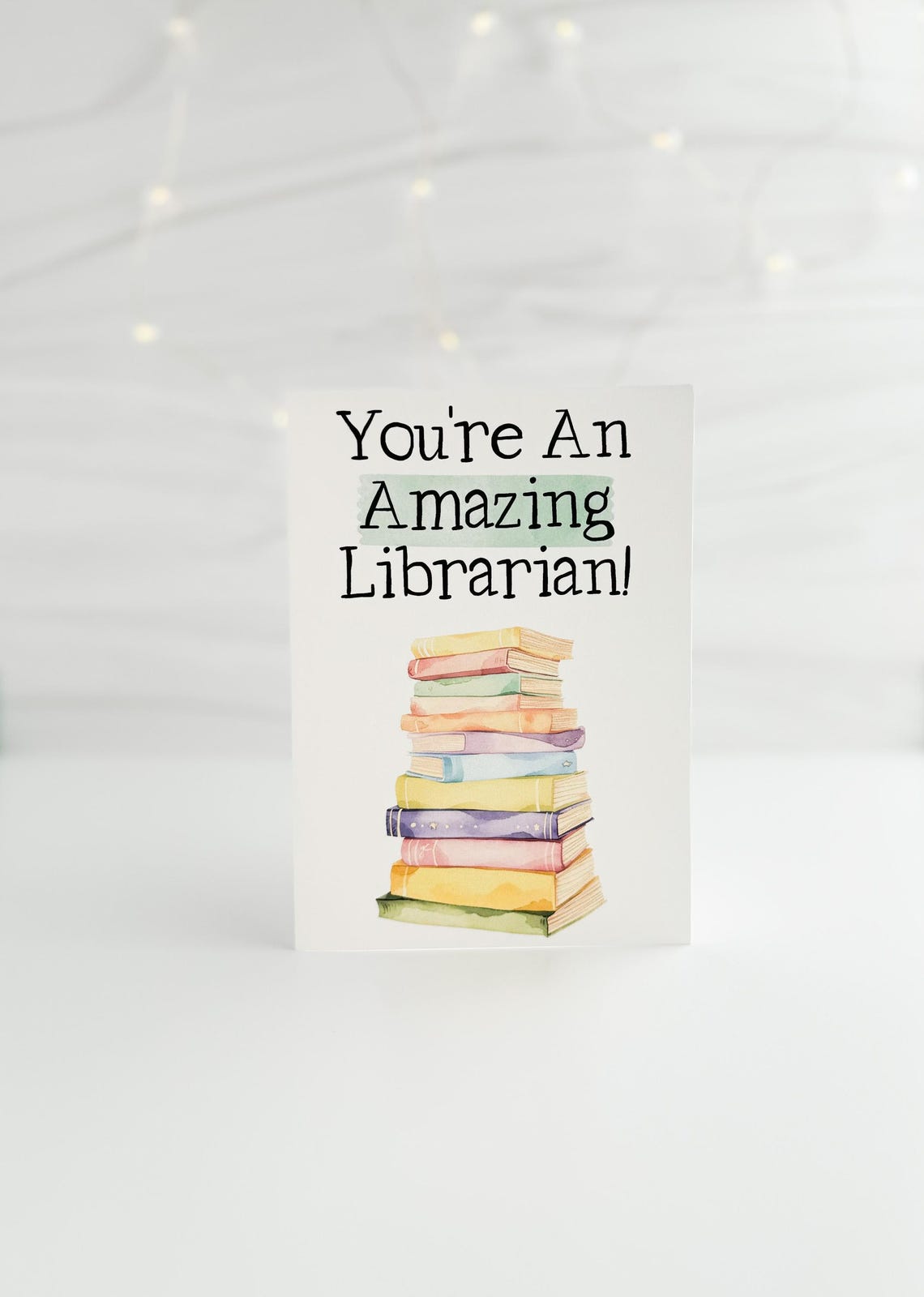 Printable Librarian Card, Card for Librarian, Librarian Appreciation - Etsy