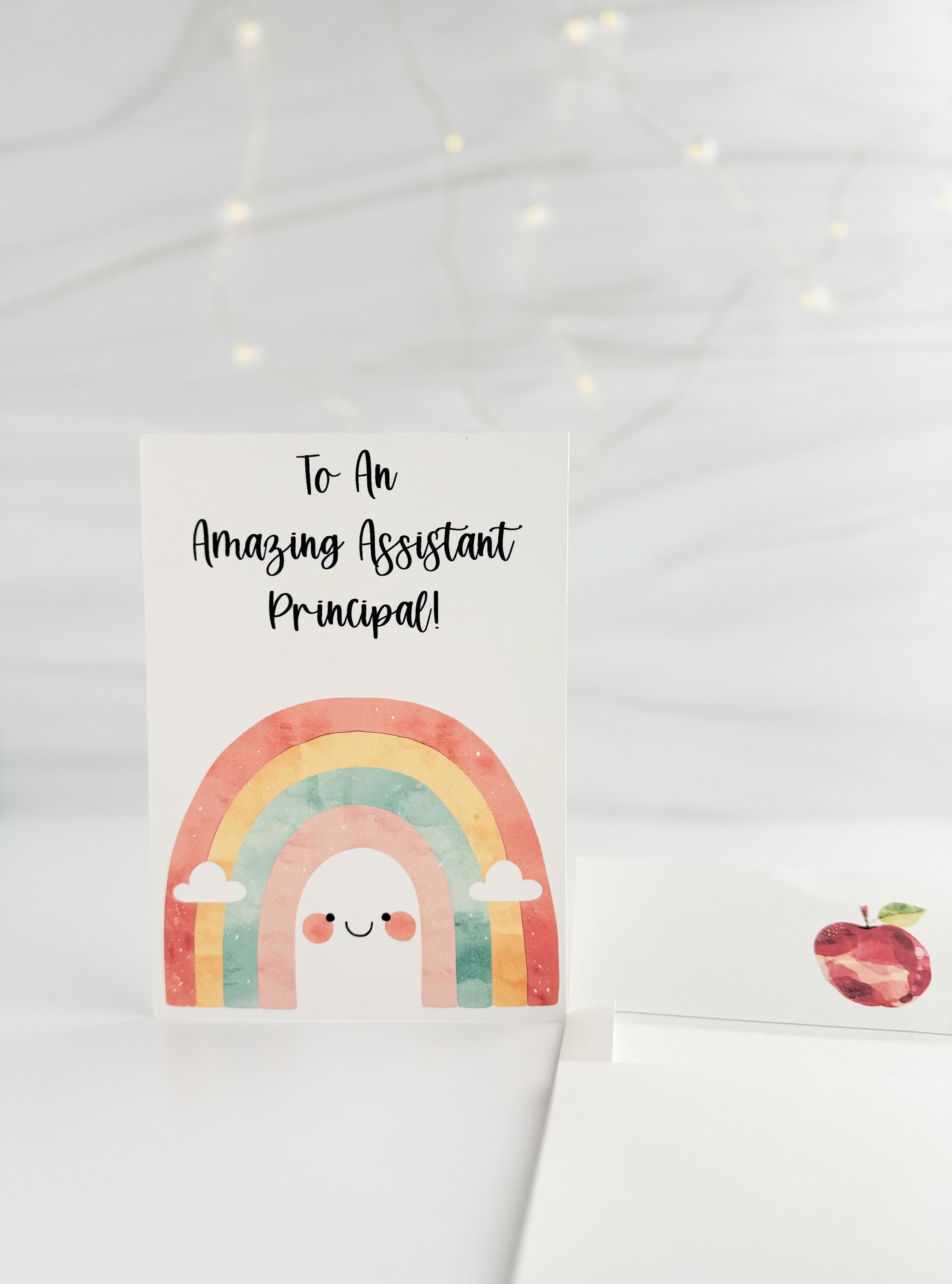 Printable Assistant Principal Card, Card for Assistant Principal ...