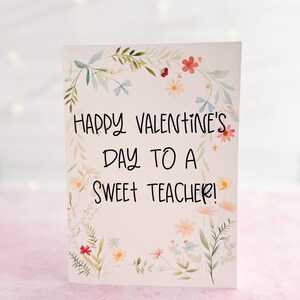 Printable Valentine's Cards, Classroom Valentines, Floral Valentine ...
