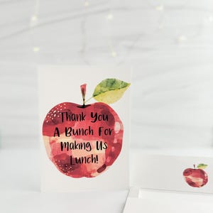 Printable Cafeteria Worker Card, Card for Lunch Lady, Cafeteria Staff ...