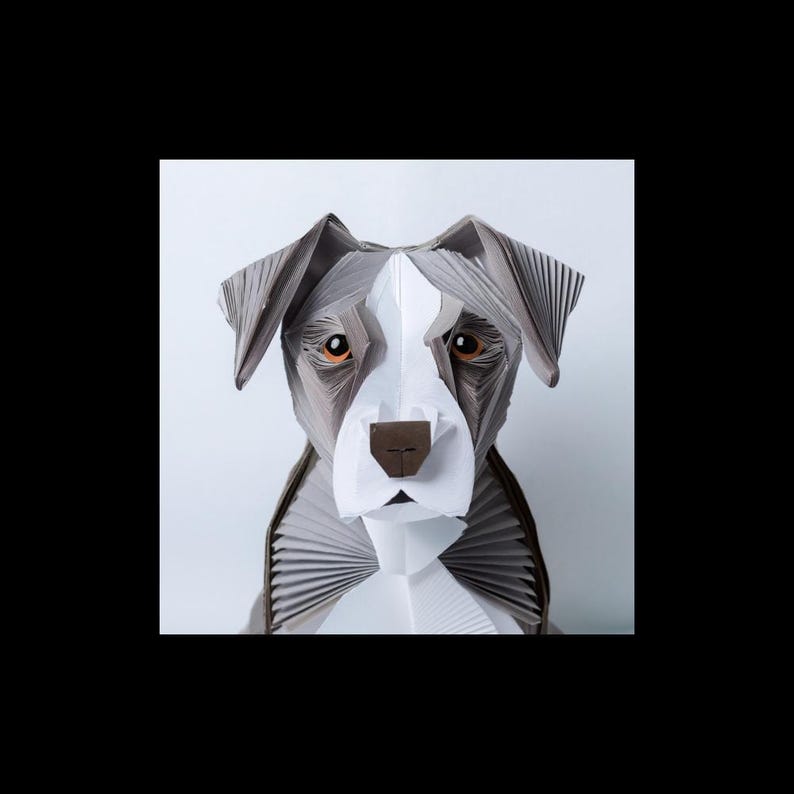 Puppy Papercraft Style | Printable Art | Kids Room Decor | Nursery Baby ...