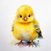 Yellow Baby Bird Watercolor | Printable Art | Kids Room Decor | Nursery ...
