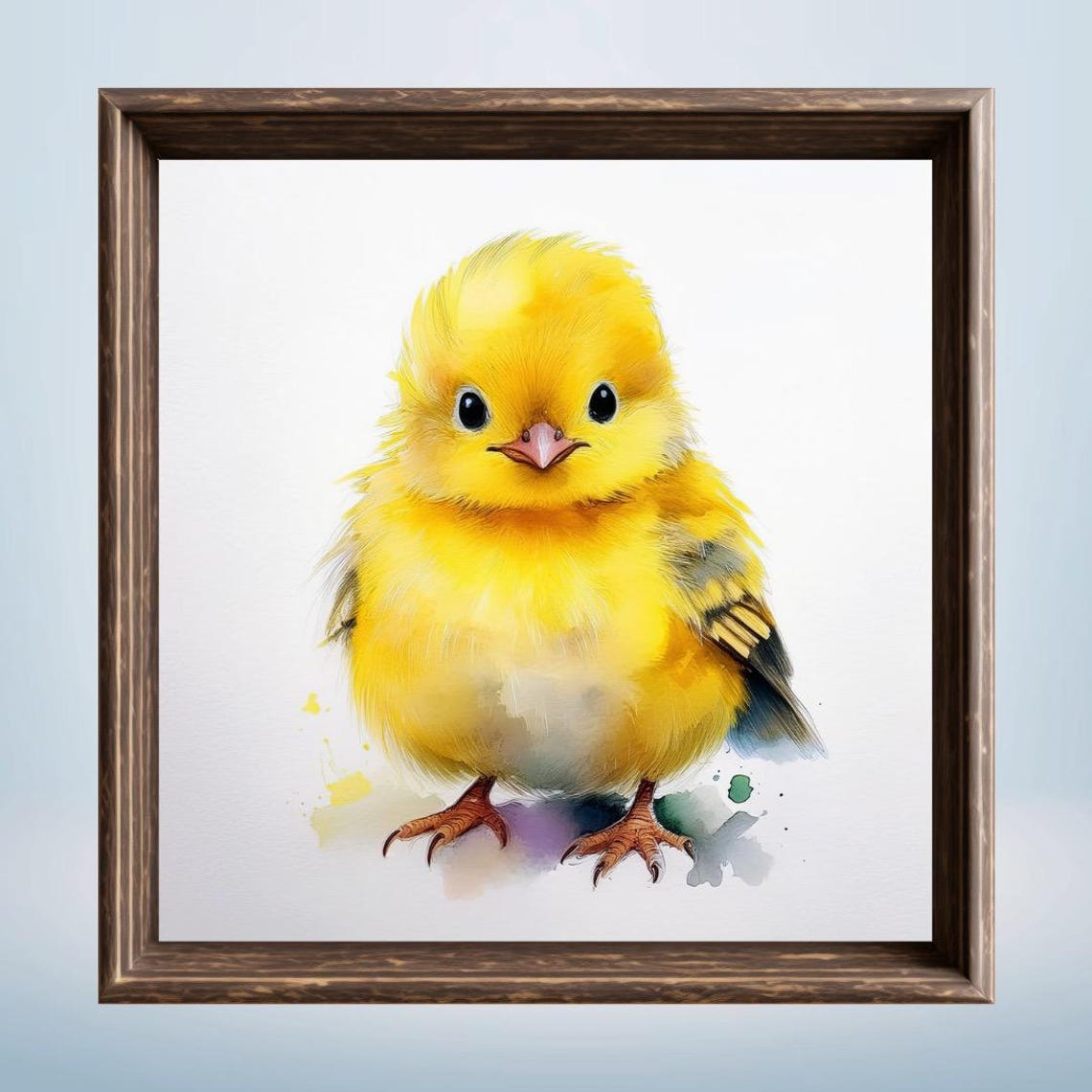 Yellow Baby Bird Watercolor | Printable Art | Kids Room Decor | Nursery ...