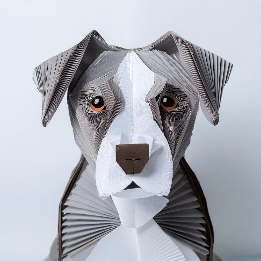 Puppy Papercraft Style | Printable Art | Kids Room Decor | Nursery Baby ...