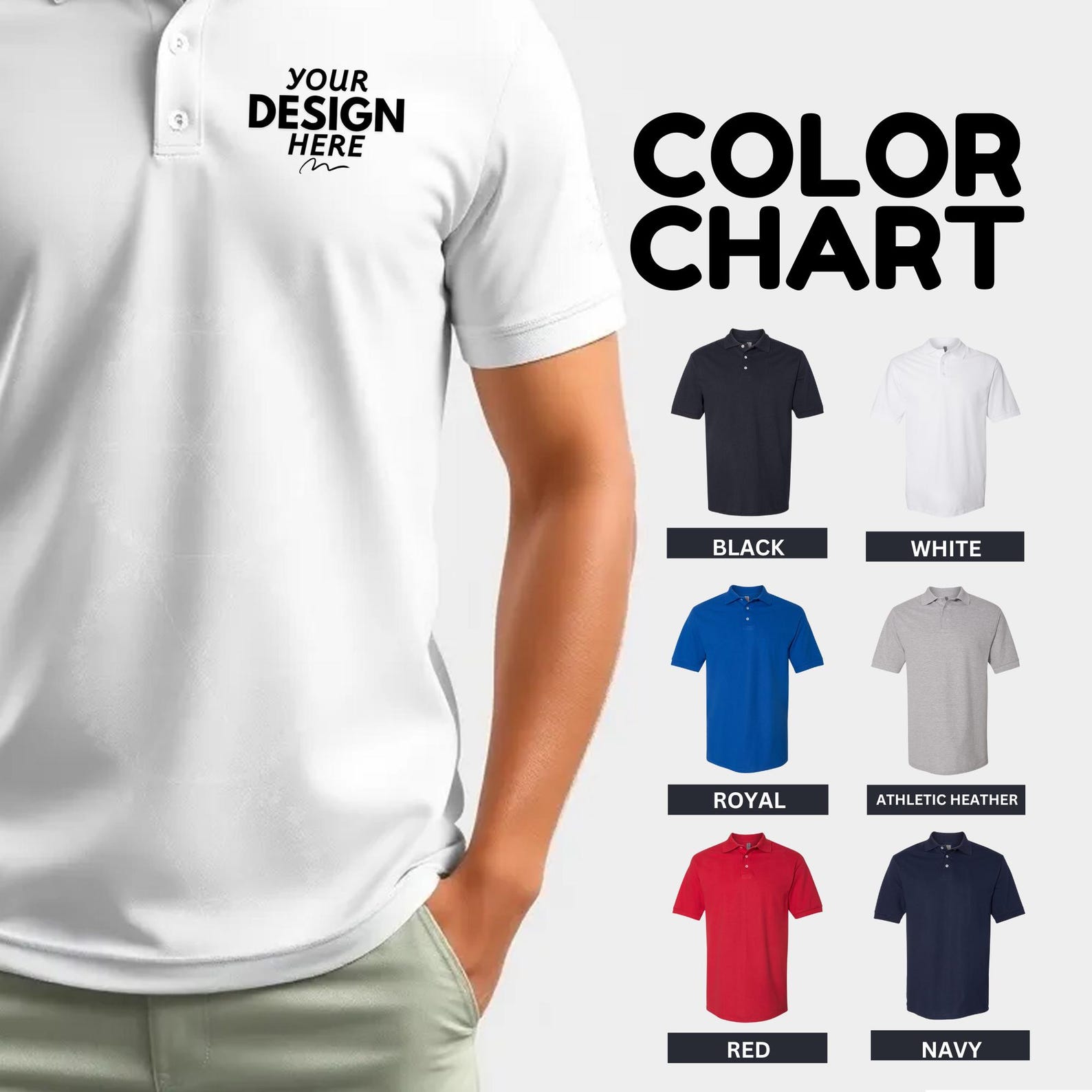 Customized Polo Shirts With Logo - Work Polos, Personalized Sports ...
