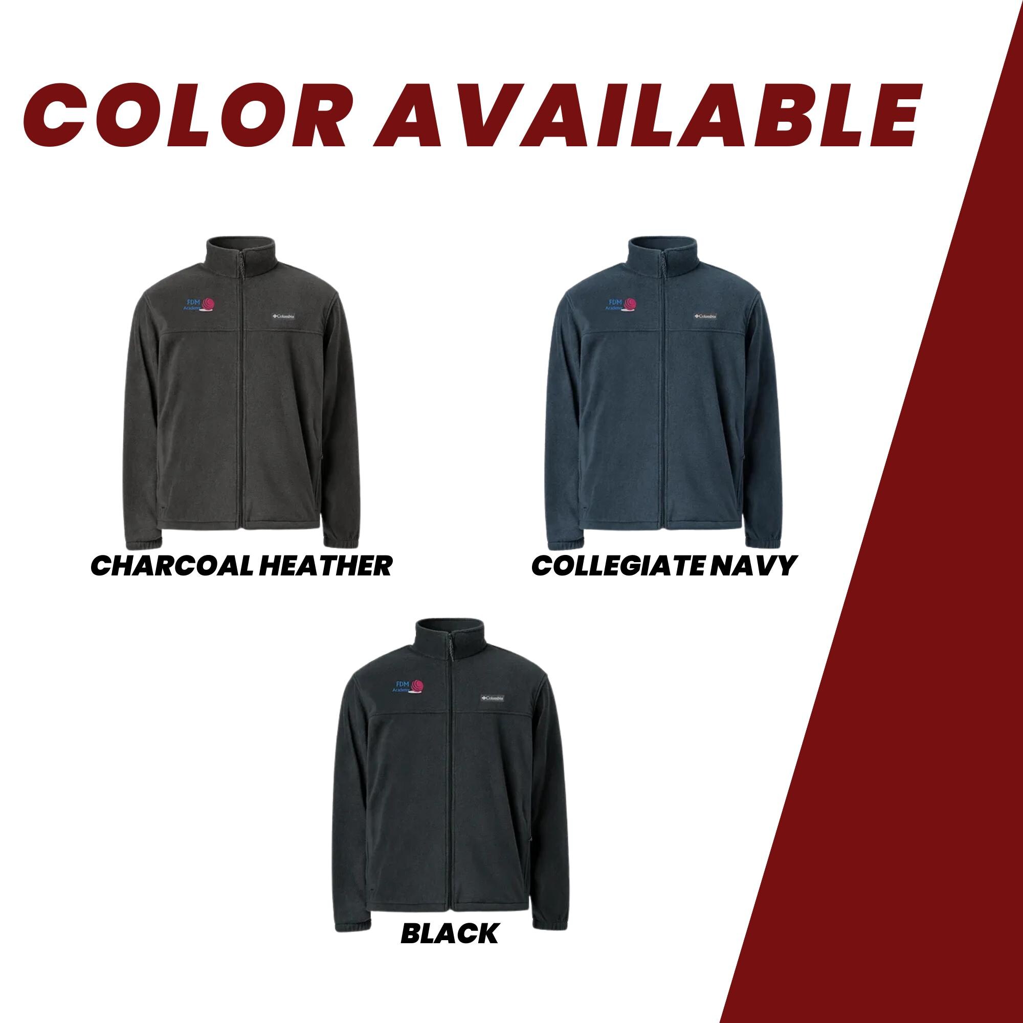 Custom Embroidered Unisex Fleece Jacket, Custom Text Full Zip Fleece ...