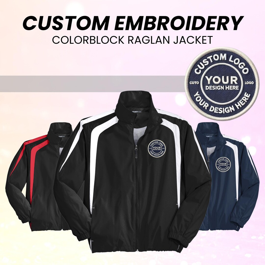 Custom Embroidered Jacket for Men, Personalized Full Zipper Text Jacket ...