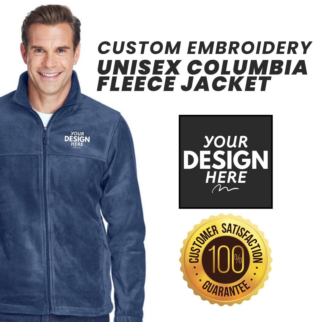 Personalized Monogrammed Fleece Jacket, Custom Name/text Jackets for ...