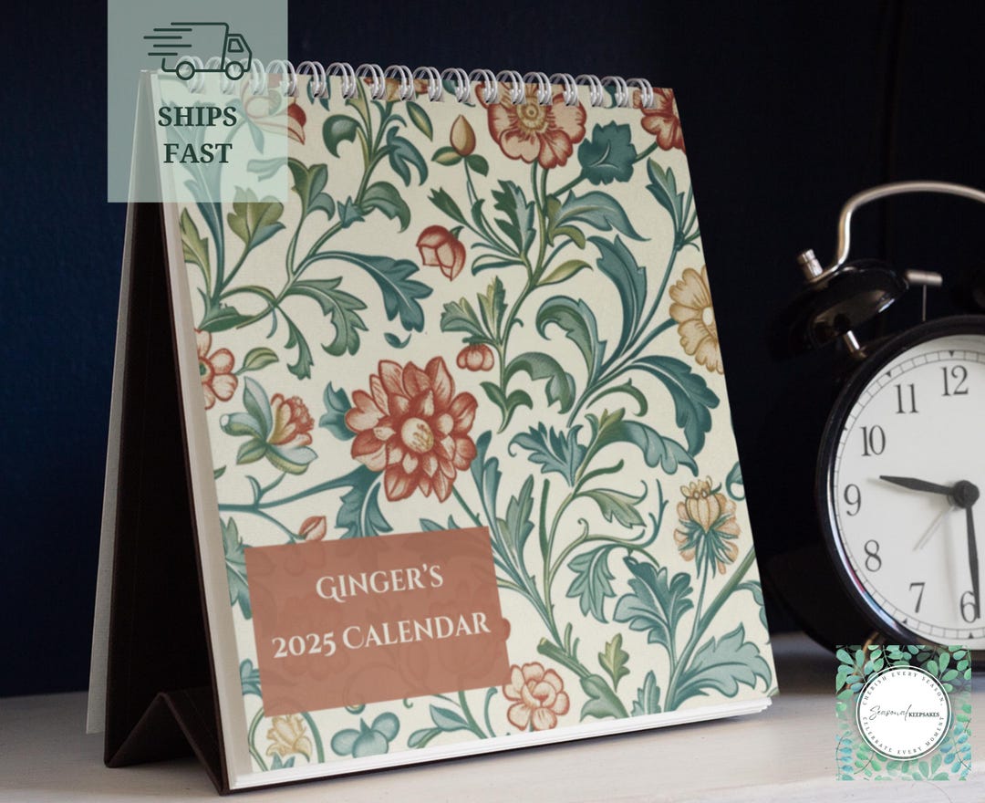 Personalized William Morris Calendar, Custom 2025 Planner, Arts and ...