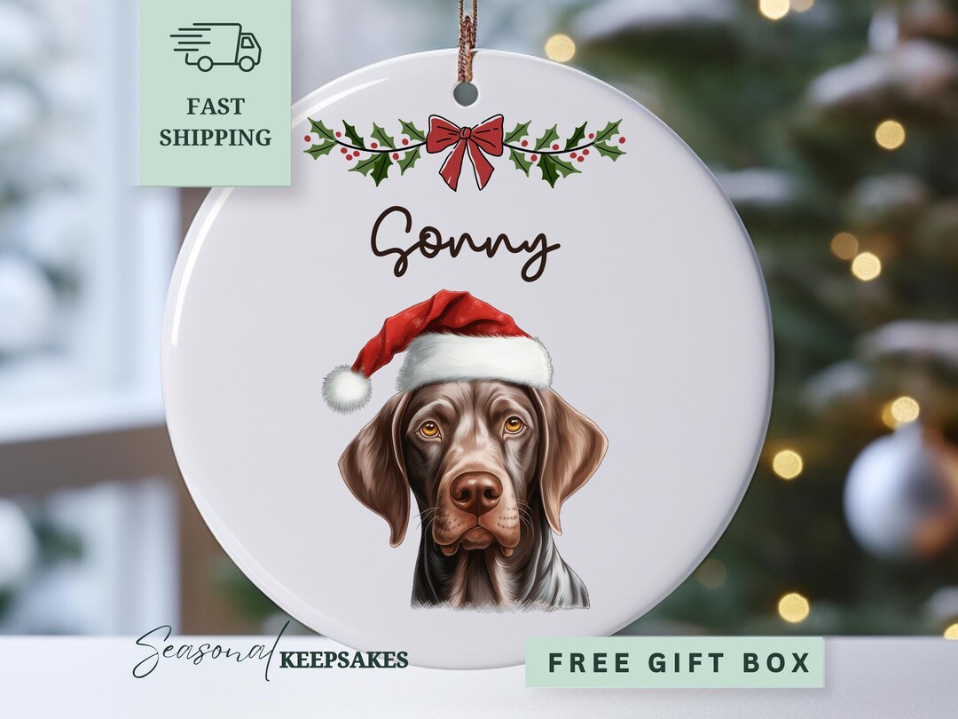 German Shorthaired Pointer Ornament, German Shorthaired Pointer Gift ...