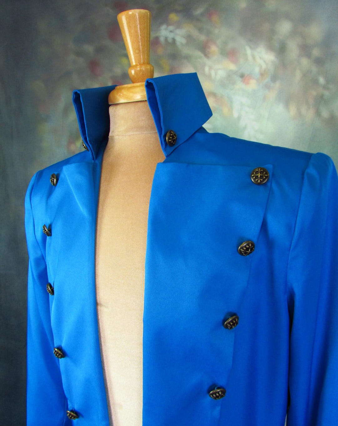 Blue Frock Coat | Blue Pirate Coat | Sci Fi Coat | Bright Blue Frock ...
