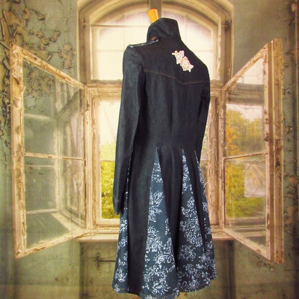 Long Denim Jacket - Etsy