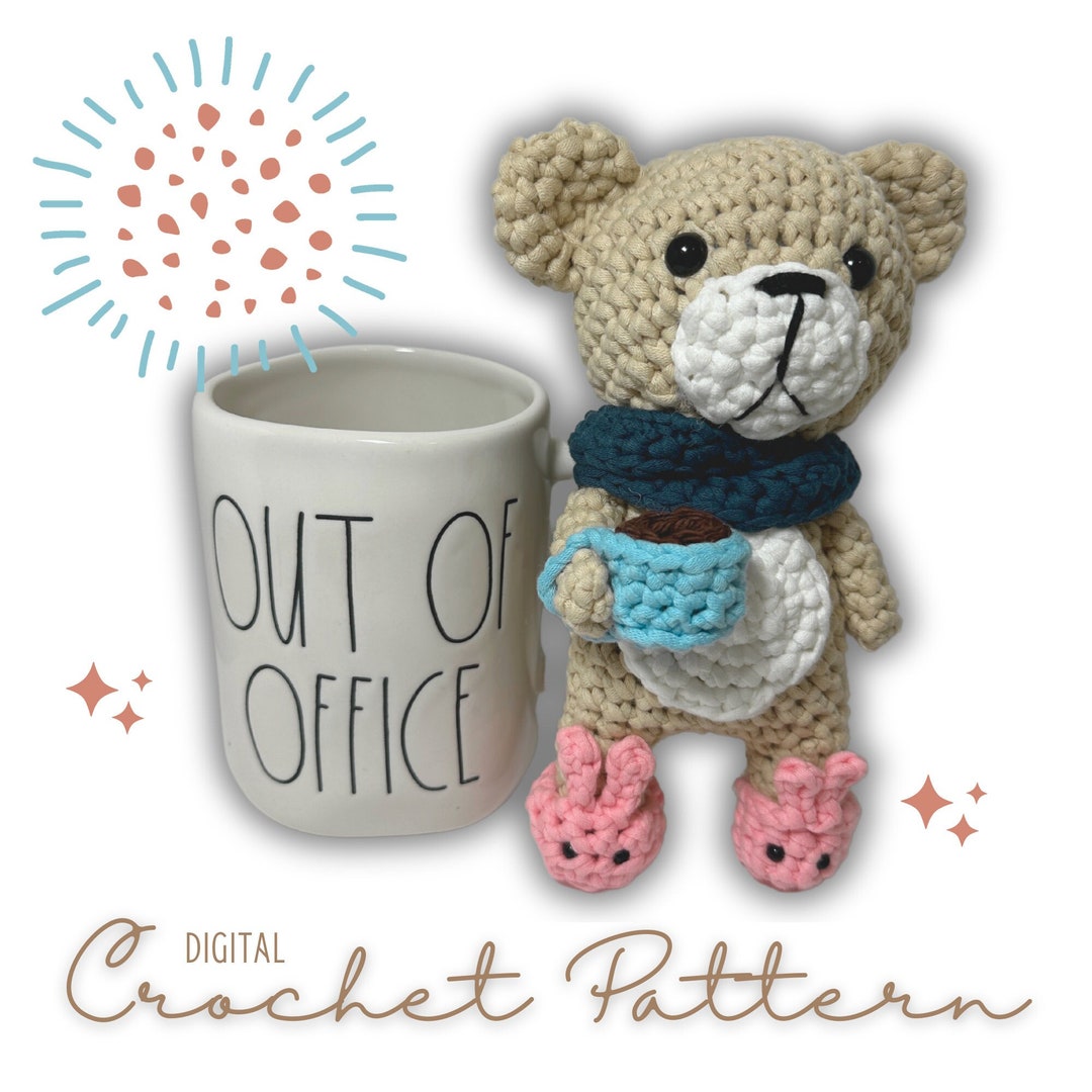 Coffee Time Bear CROCHET Pattern - Etsy