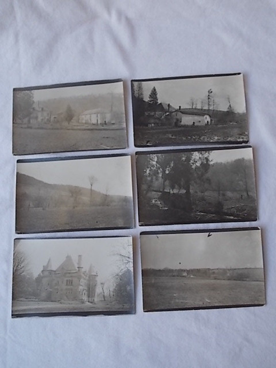 6 WWI Era RPPC Postcards War Locations Battlefield Real Photos Vintage ...