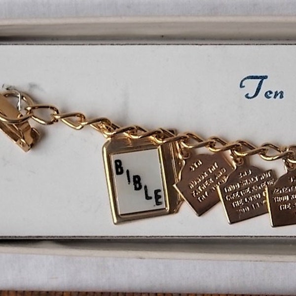 10 Ten Commandments Bracelet - Etsy
