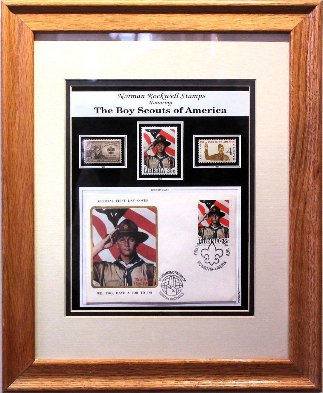 Norman Rockwell Boy Scout Stamps: First Day Cover Art (1979) - Etsy