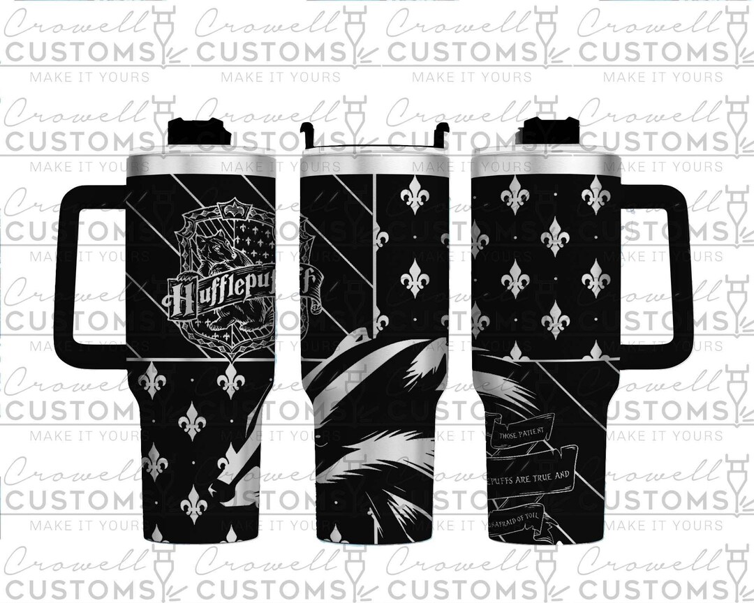 HUFFLEPUFF Hogwarts House HP Wizard Themed V1 40oz Quencher 2.0 Tumbler ...