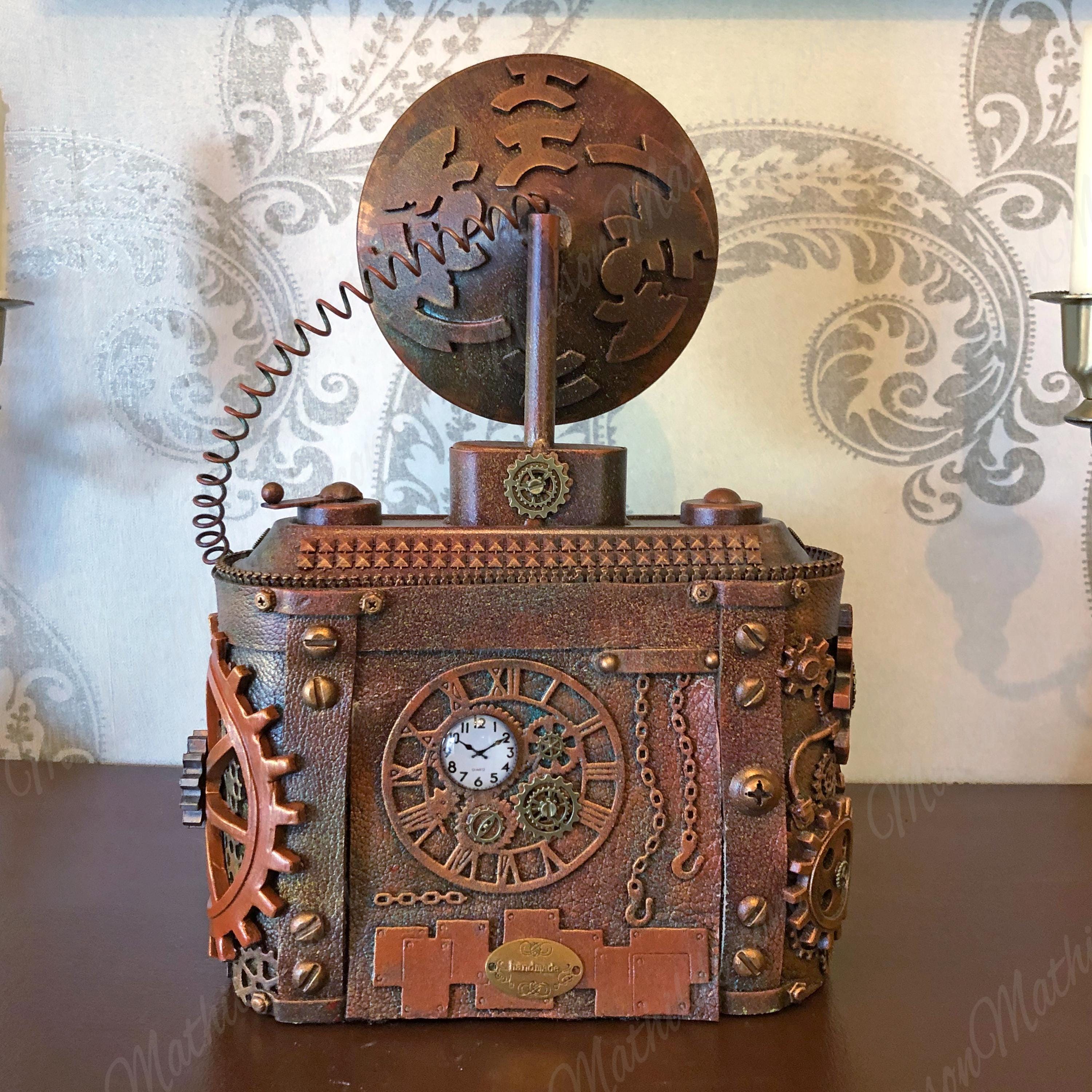 Steampunk Clock, Steampunk Decor, Industrial Decor, Steam Punk ...