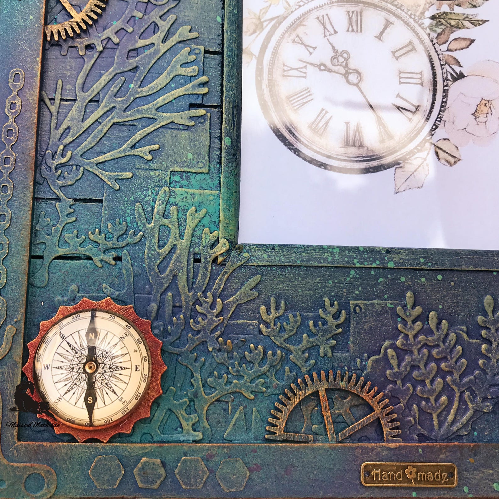 Photo Frame Steampunk Decor Industrial Decor Steampunk Picture Frame ...