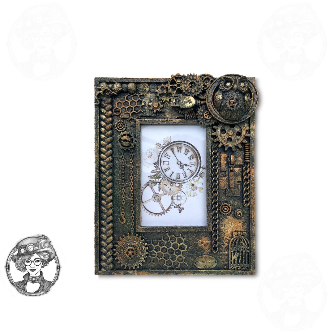 Steampunk Decor, Photo Frame, Steampunk, Frames for Wall Art, Picture ...