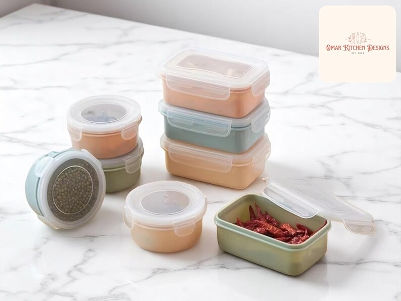 Mini Food Storage | Meal Prep Boxes | Stackable Fridge Organizer | PP ...