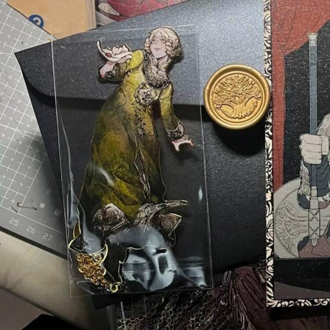 Handmade Elden Ring Rya Metal Bookmarks, Gamer Gift Elden, Elden Metal ...