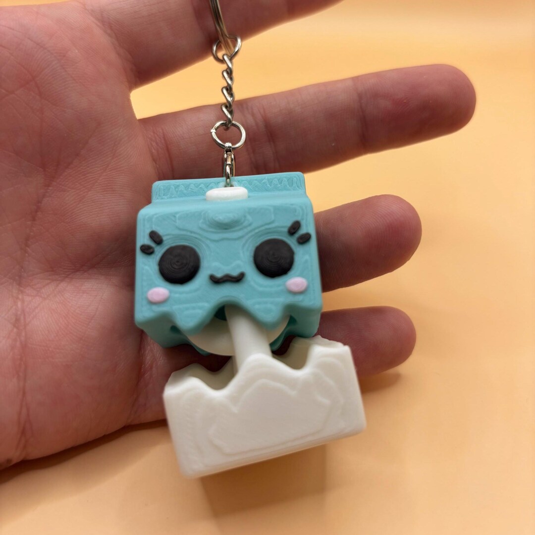 Mimi the Milk Carton – Keychain & Fridge Magnet! Sweetness in Every Sip ...