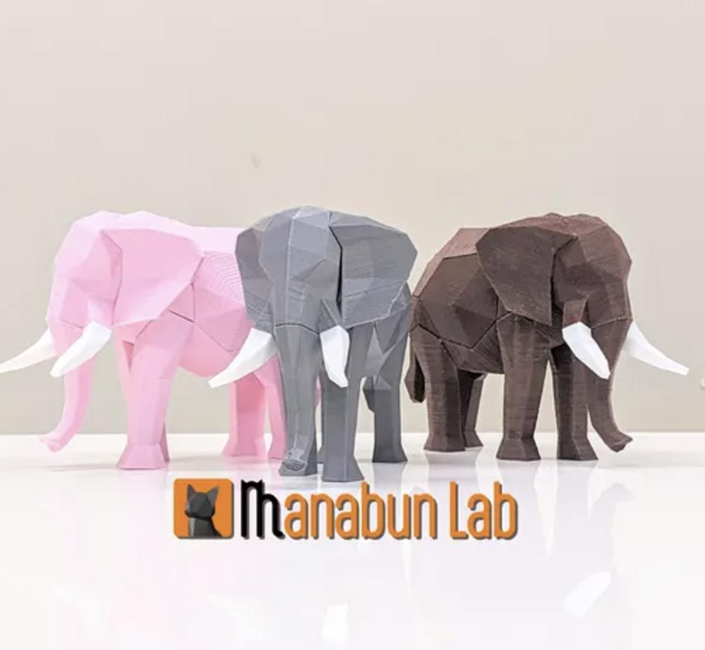 Magnetic Low-poly Elephant Puzzle | Unique and Fun 3D Puzzle for Kids ...