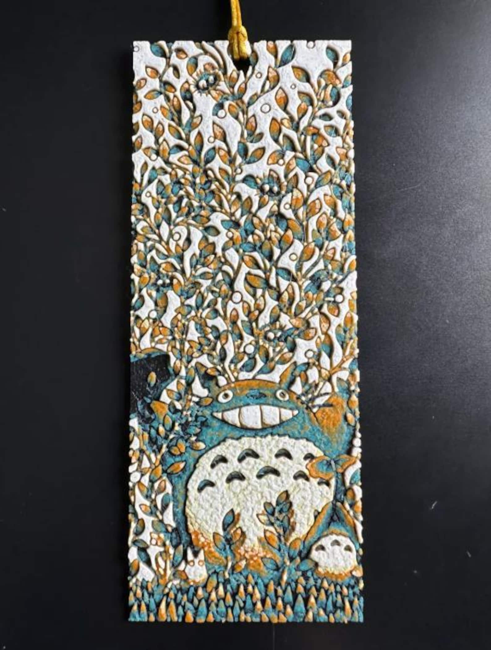 Customizable Totoro Bookmark With Tassel | Handcrafted Japanese ...