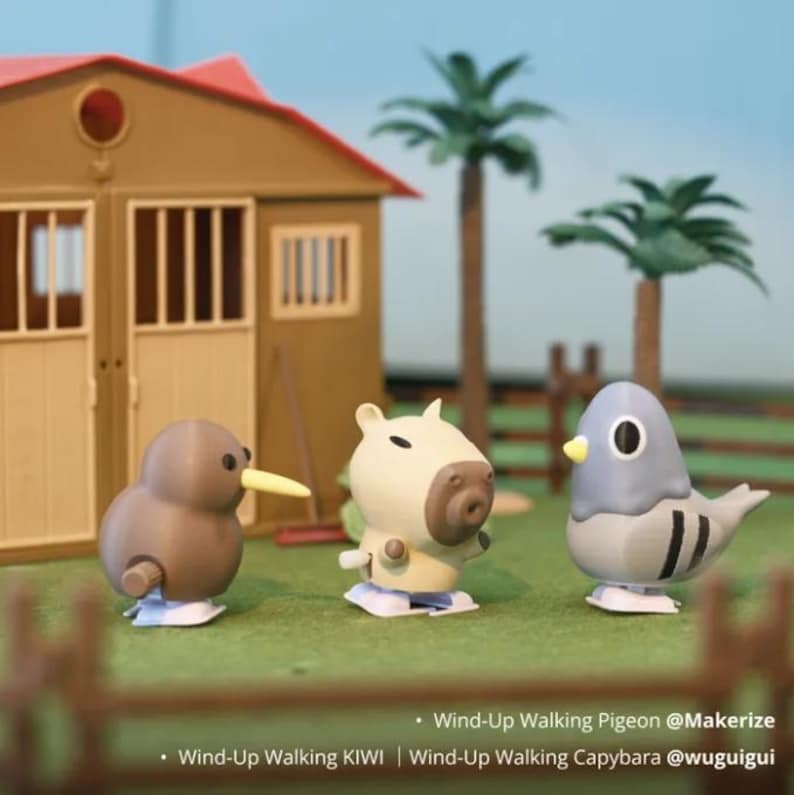 Wind-up Walking Animals | Adorable Toy for Fun & Collectors - Etsy