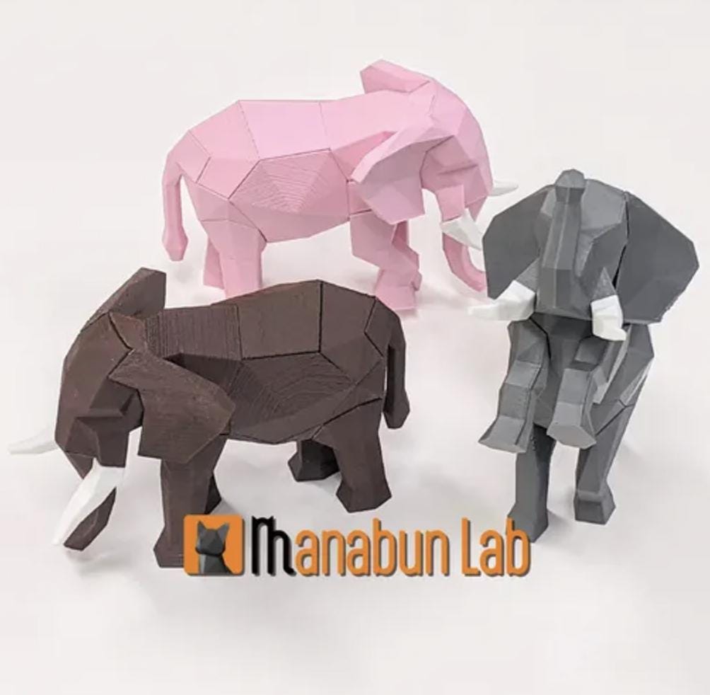 Magnetic Low-poly Elephant Puzzle | Unique and Fun 3D Puzzle for Kids ...