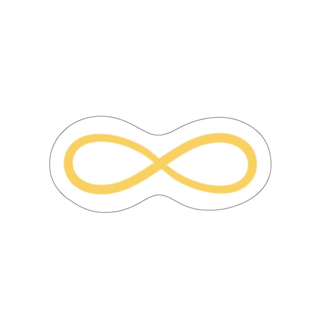 Autism Gold Infinity Symbol-die-cut Stickers - Etsy