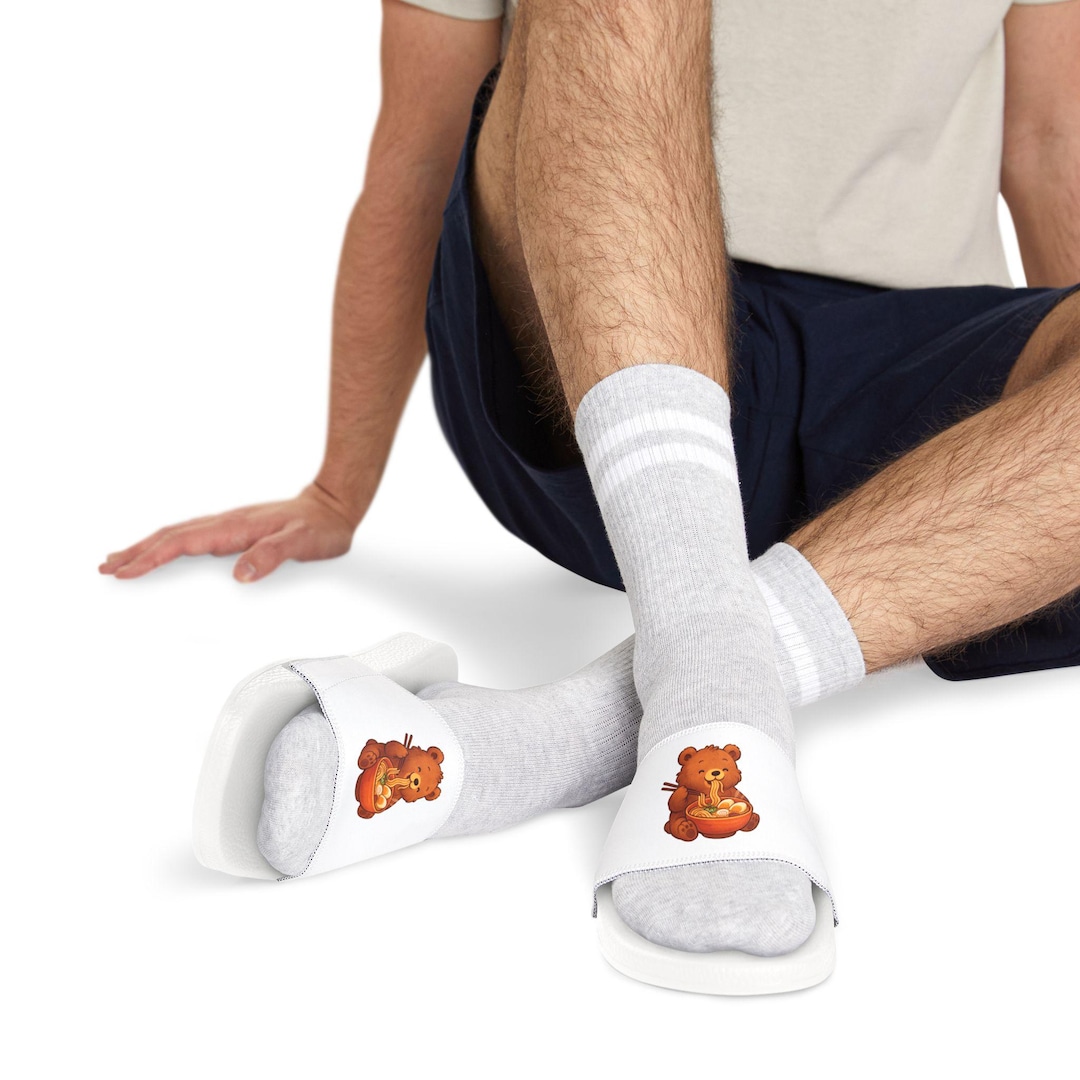 Cute Sleeping Bear Slides | Sandals - Etsy