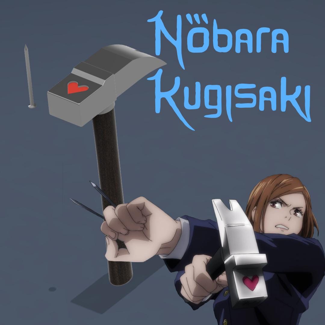 Nobara Kugisaki’s Hammer and Nail - Jujutsu Kaisen | 3D Print File ...