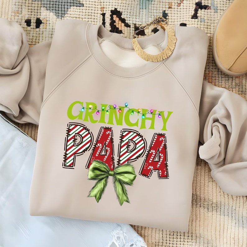 Grinchy Papa Png, Grinch Christmas Png Svg, Papa Grinch Design ...