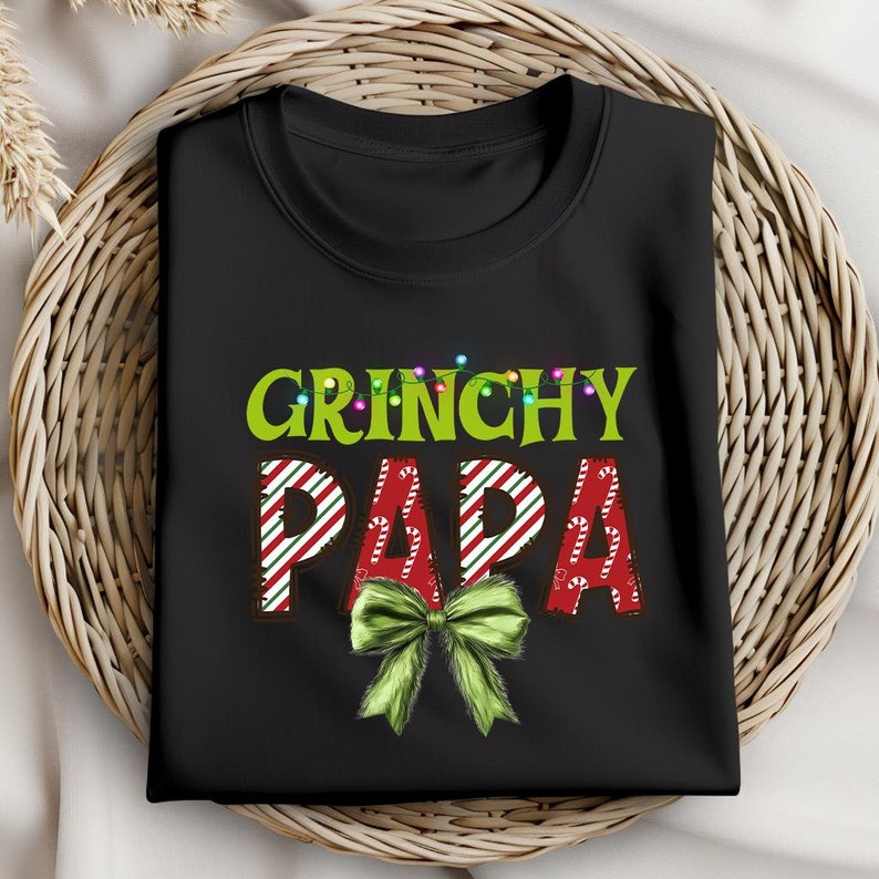 Grinchy Papa Png, Grinch Christmas Png Svg, Papa Grinch Design ...