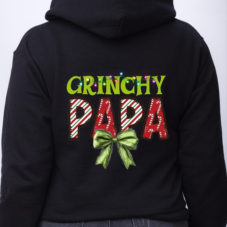 Grinchy Papa Png, Grinch Christmas Png Svg, Papa Grinch Design ...