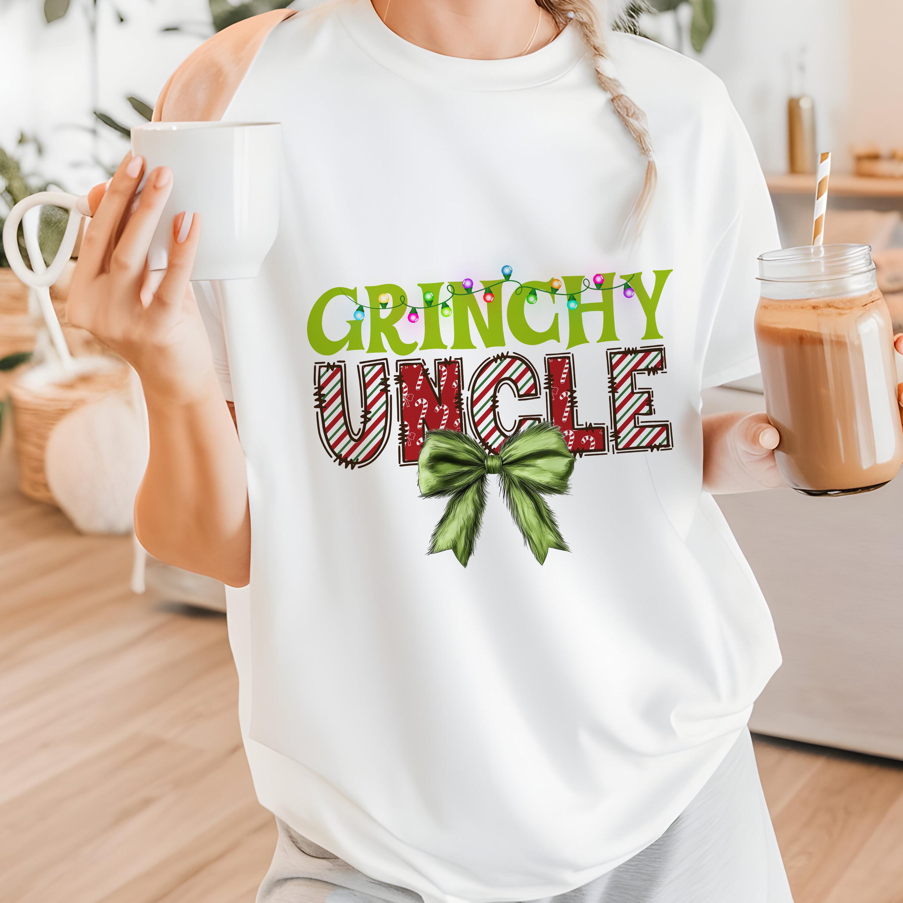 Grinchy Uncle PNG SVG, Funny Christmas Shirt Design, Holiday Uncle Gift ...