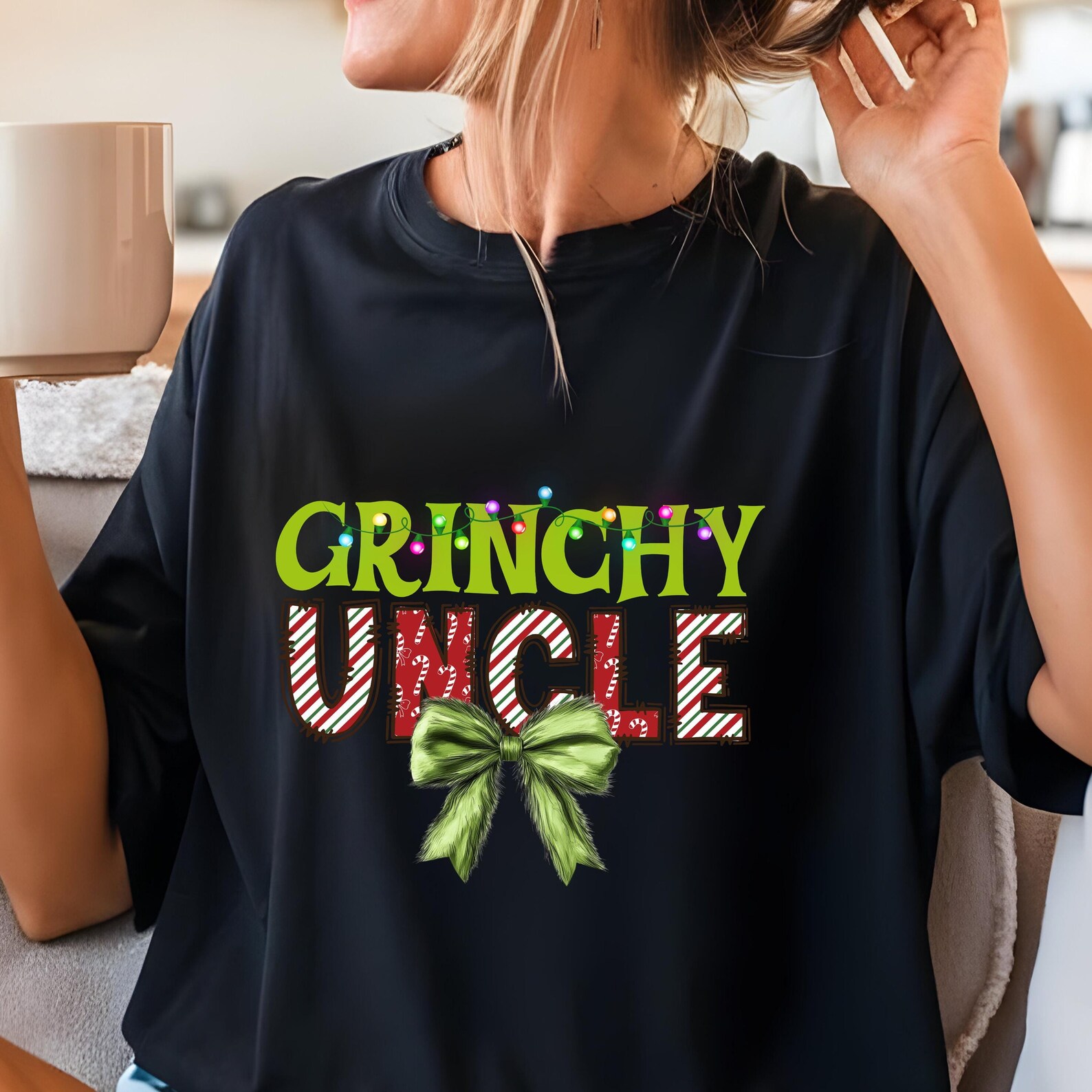 Grinchy Uncle PNG SVG, Funny Christmas Shirt Design, Holiday Uncle Gift ...