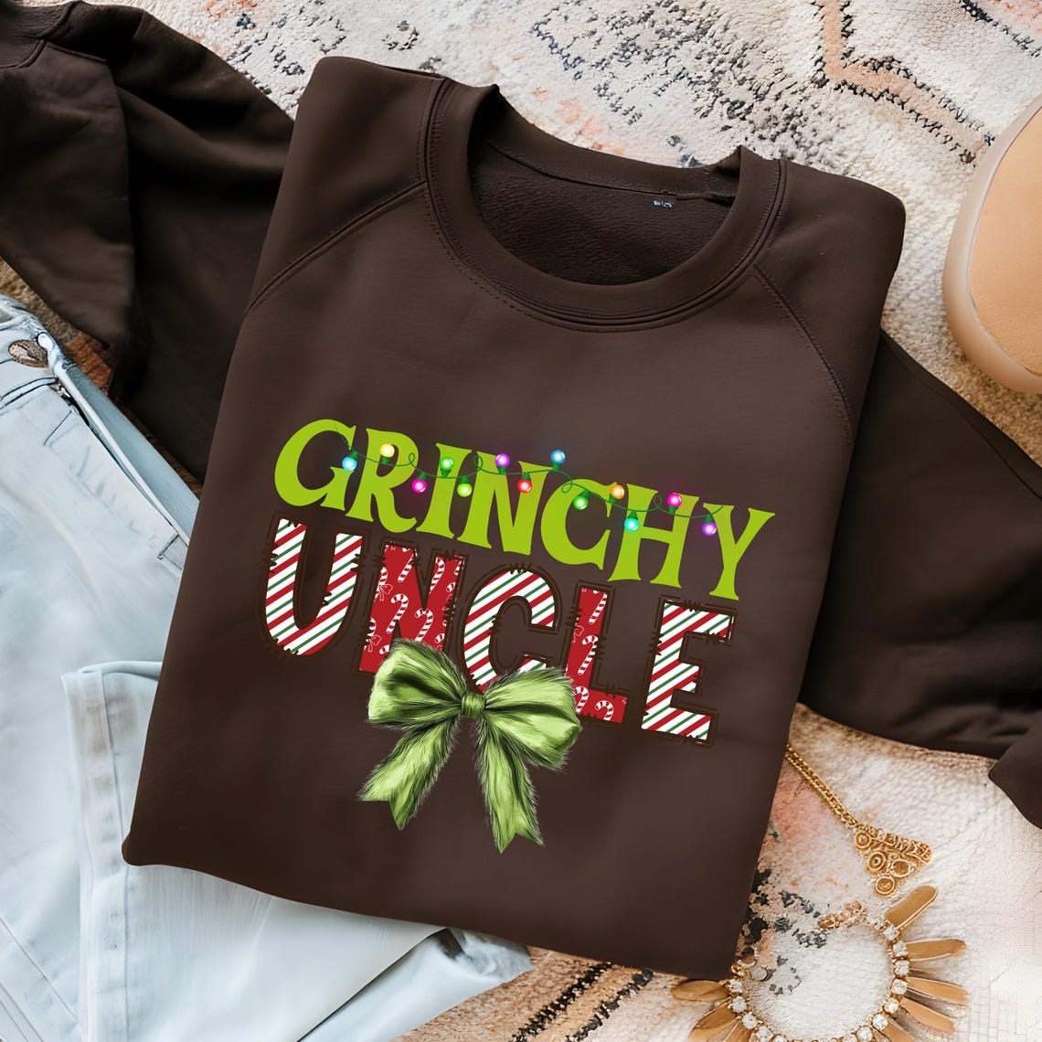 Grinchy Uncle PNG SVG, Funny Christmas Shirt Design, Holiday Uncle Gift ...
